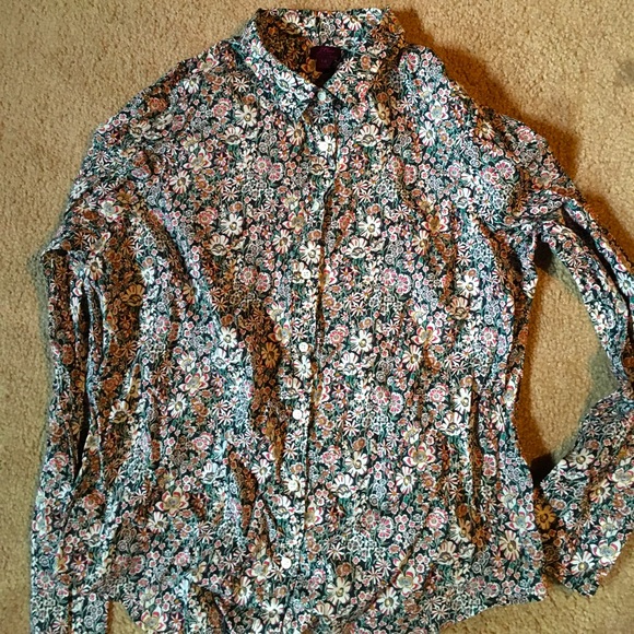 J. Crew | Tops | J Crew Liberty Of London Floral Shirt Nwot 4 Priced As ...